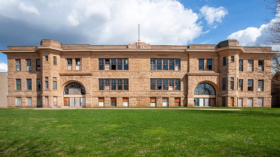 Historic Sandstone School Being Transformed Into Workforce Housing